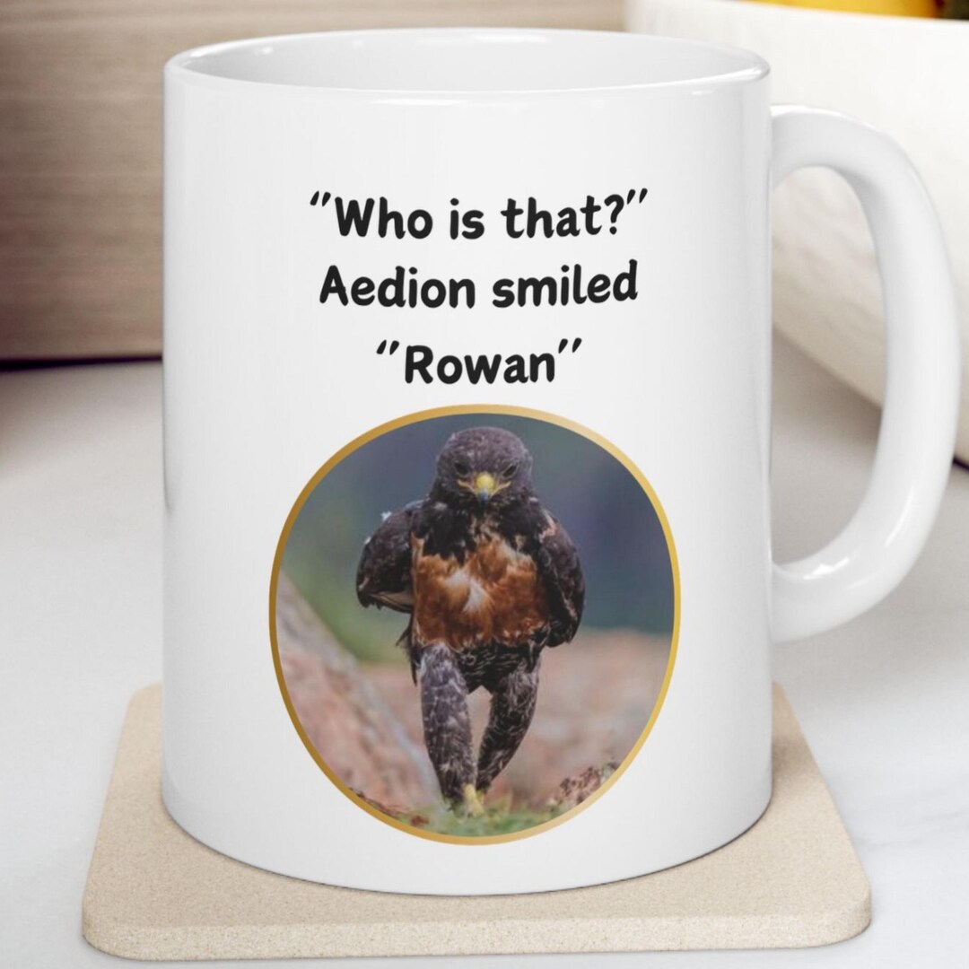 Rowan Ceramic Mug Throne of Glass Mug Rowaelin Bookish Gift SJM Fantasy ...