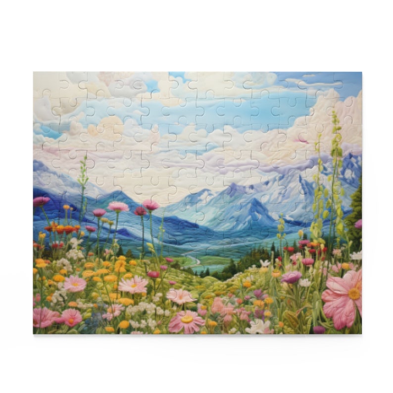 Mountain Landscape Puzzle 120, 252, 500-piece - Etsy