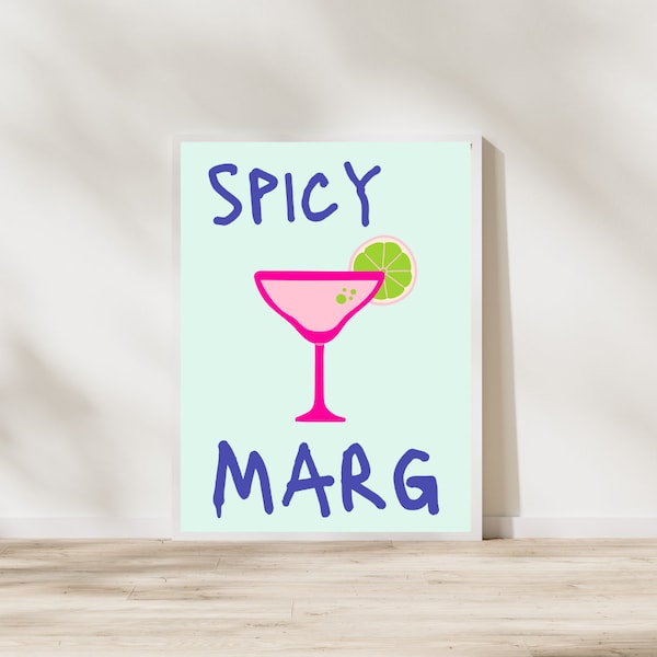 Spicy Marg Poster - Etsy
