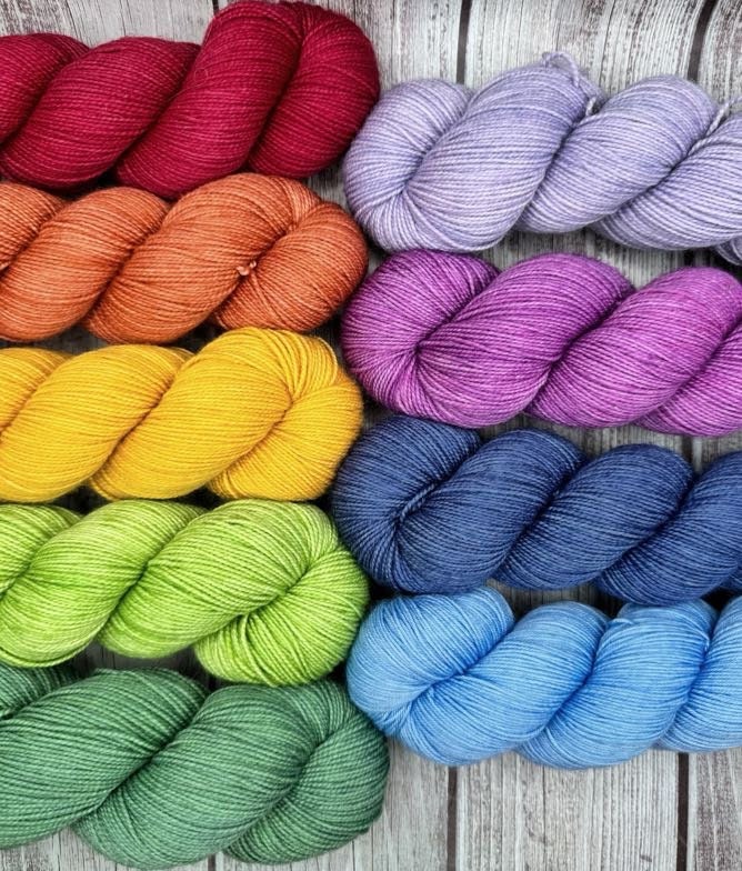 For Real Life Collection Mini Set Hand Dyed Mini Set, Indie Dyed Yarn ...