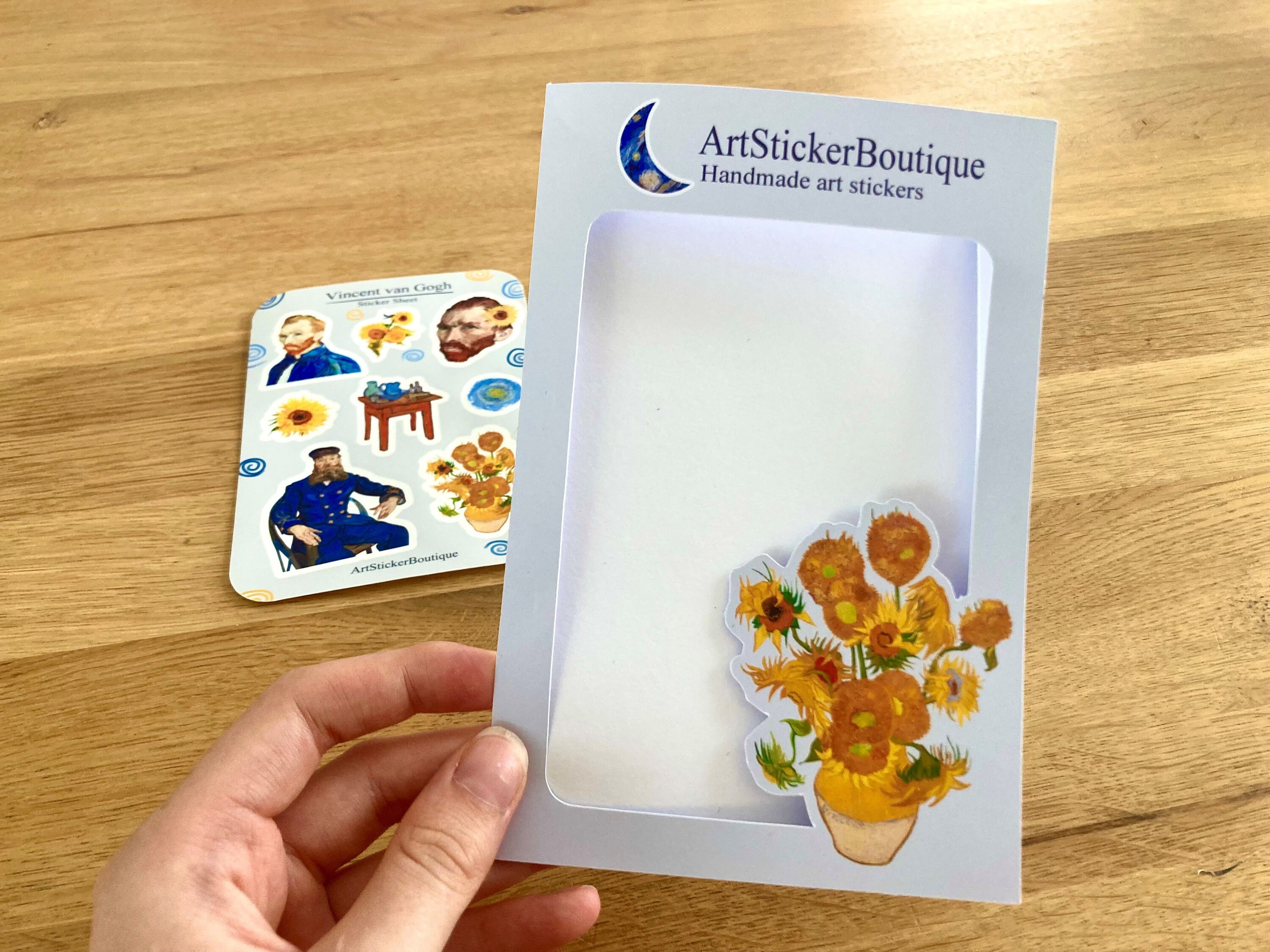 Sticker Sheet Vincent Van Gogh, 8 Fine Art Stickers With Aesthetic ...