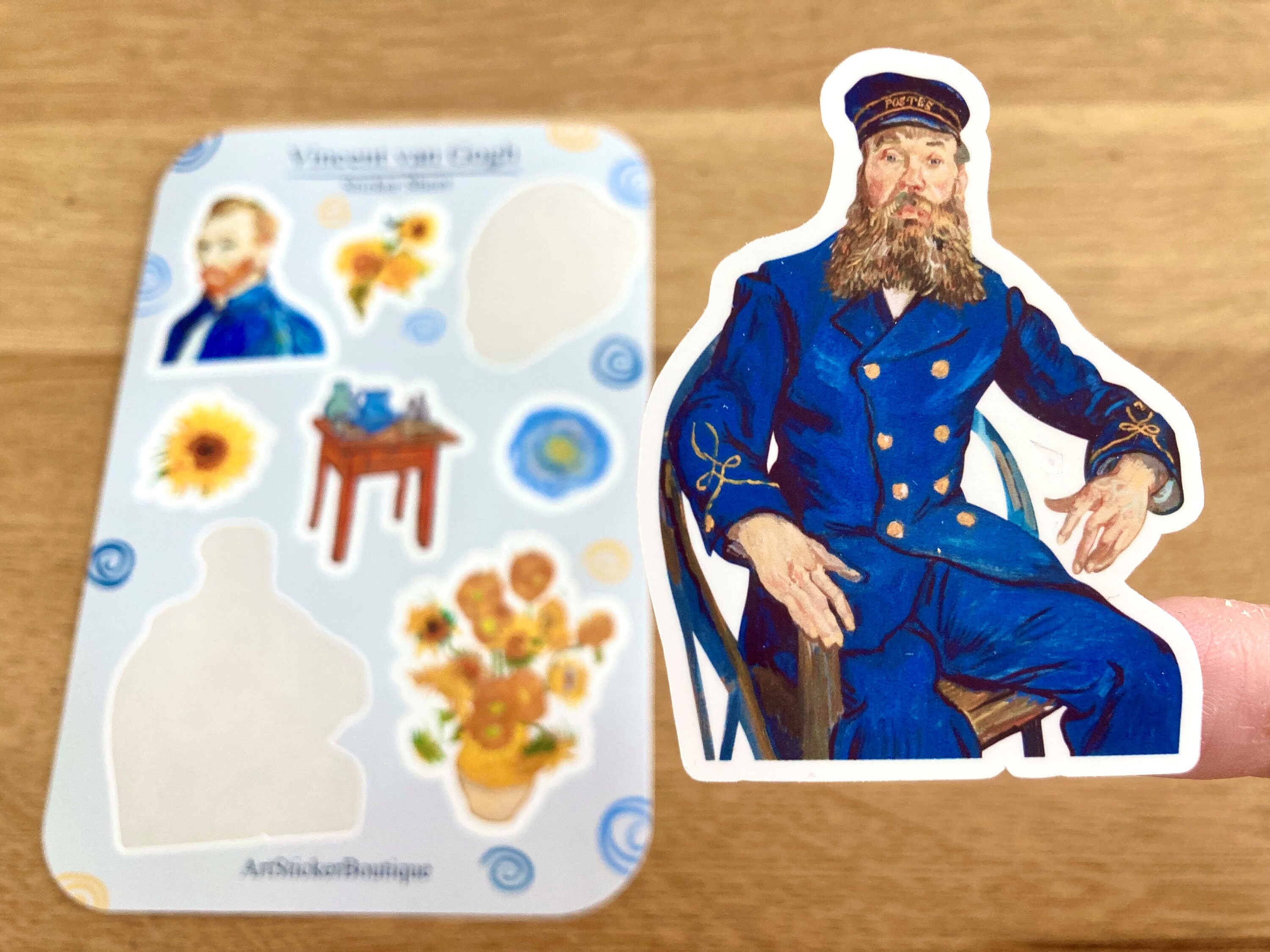 Sticker Sheet Vincent Van Gogh, 8 Fine Art Stickers With Aesthetic ...