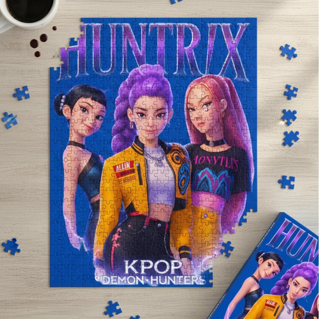K-pop Demon Hunters Jigsaw Puzzle, Huntrix K-pop Gift, Children's Fun ...