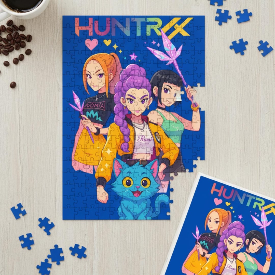 K-pop Demon Hunters Jigsaw Puzzle, Huntrix K-pop Gift, Children's Fun ...