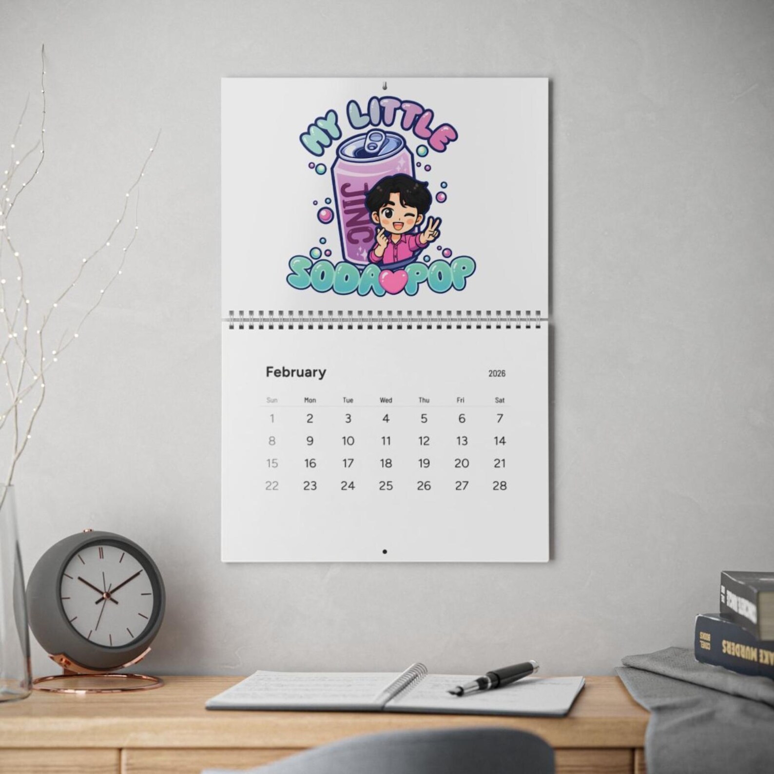 K Pop Demon Hunters Wall Calendar, K Pop Inspired Calendar ...