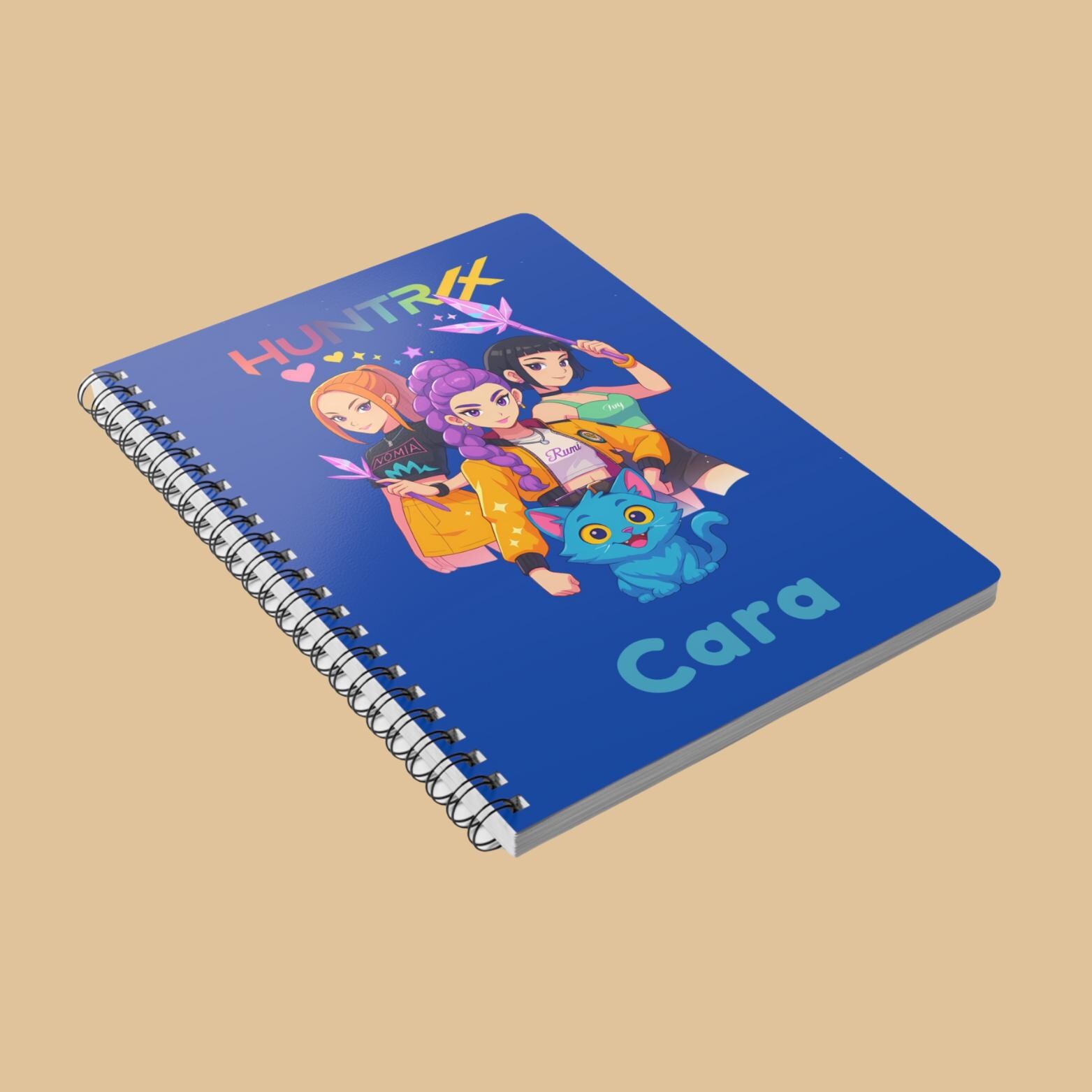 A5 K-pop Personalised Demon Hunter Huntrix Spiral Notebook, Stationery ...