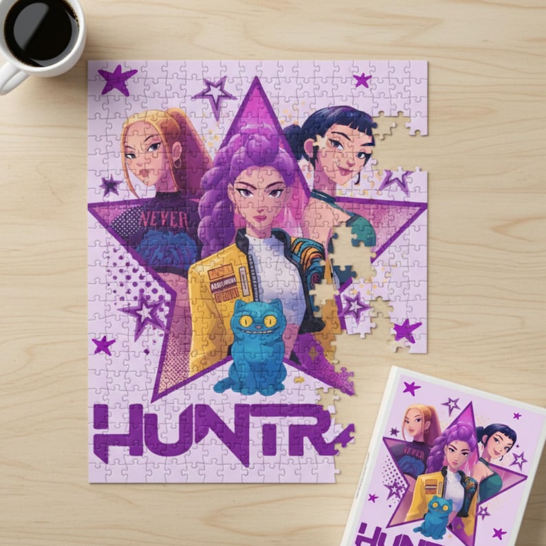 K-pop Demon Hunters Jigsaw Puzzle, Huntrix K-pop Gift, Children's Fun ...