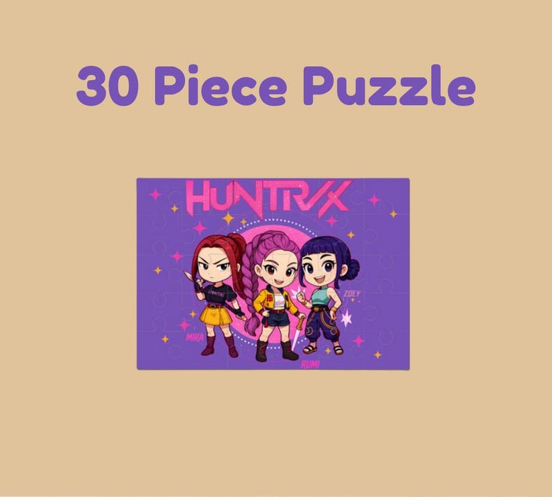 K-pop Demon Hunters Jigsaw Puzzle, Huntrix K-pop Gift, Children's Fun ...