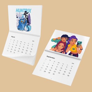 K Pop Demon Hunters Wall Calendar, K Pop Inspired Calendar ...