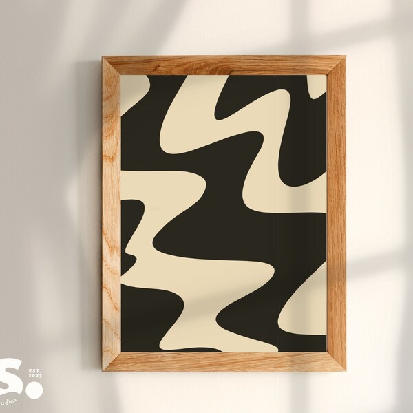 70s Squiggly Lines - Etsy