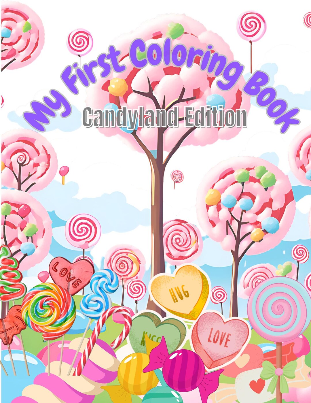 Candyland Coloring Book for Kids - Etsy