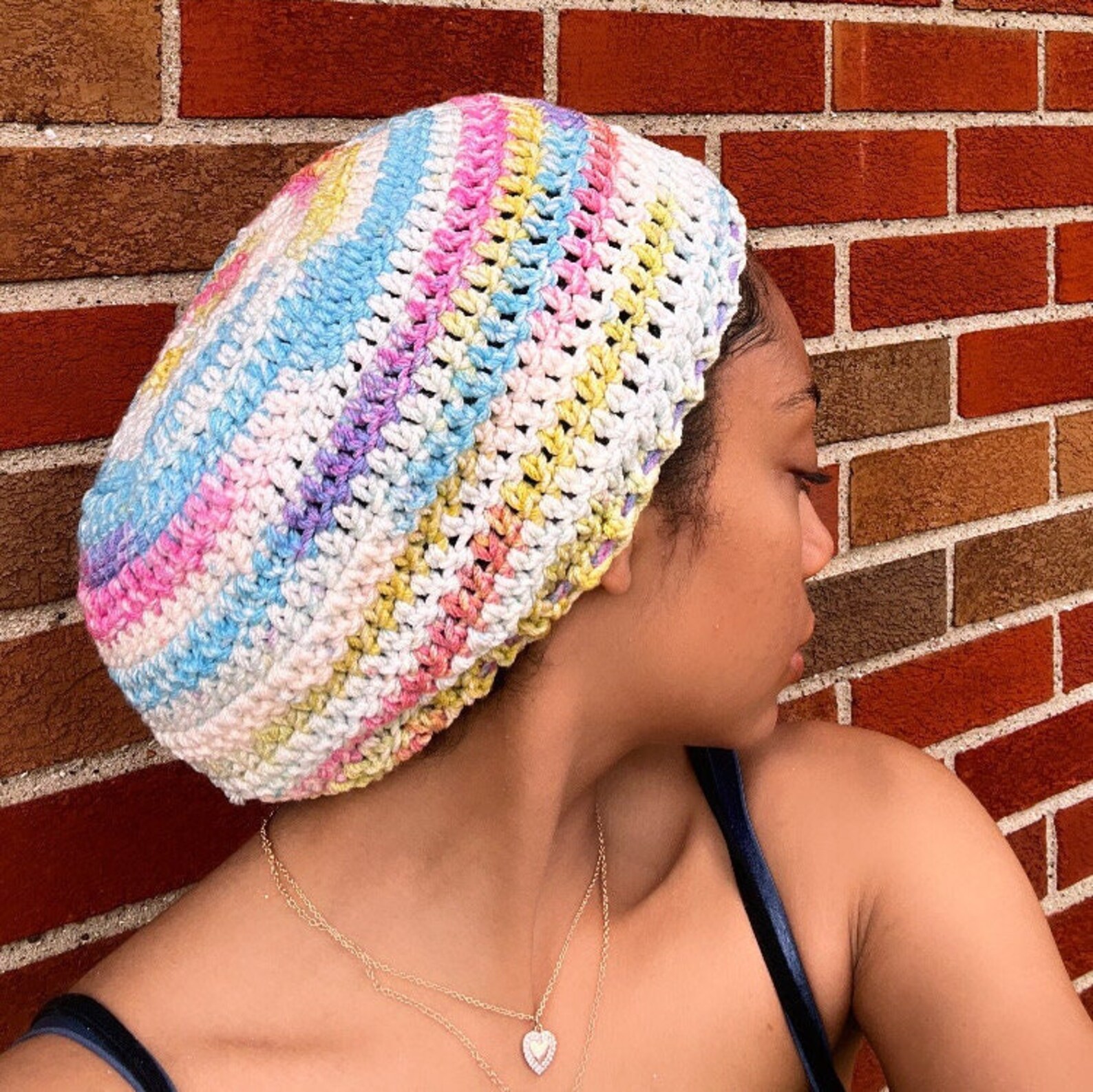 Easy Crochet Dreadlock Sock / Slouch Beanie PATTERN | Beginner Friendly ...