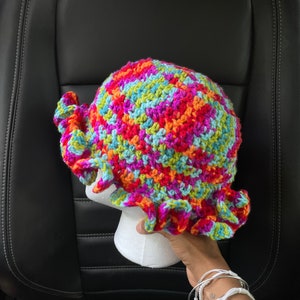 Easy Ruffle Crochet Bucket Hat Pattern | Beginner Friendly | PDF FILE ...