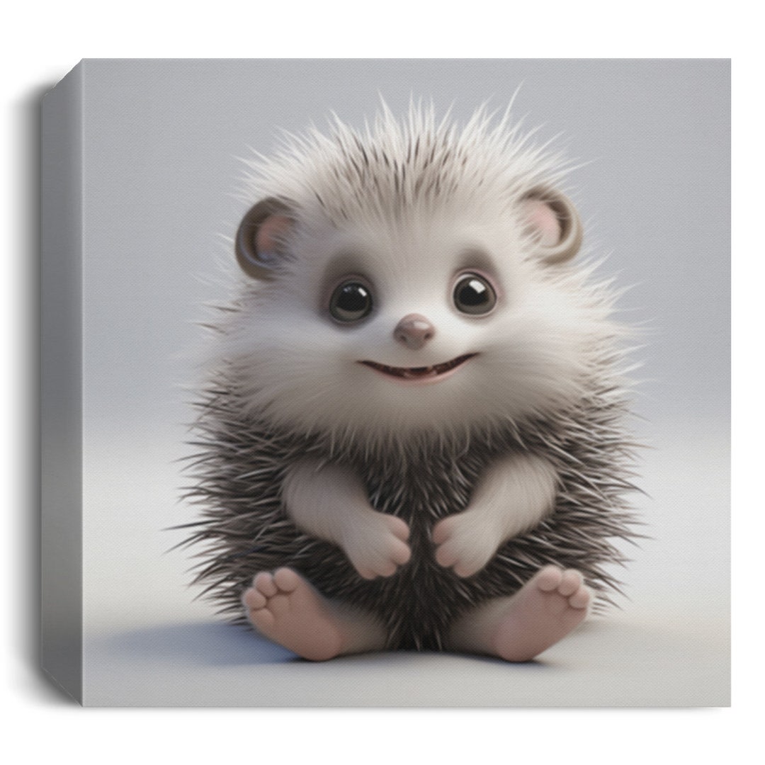 Adorable Spikey Baby Porcupine, Canvas and Poster, Nursery Decor, Baby ...