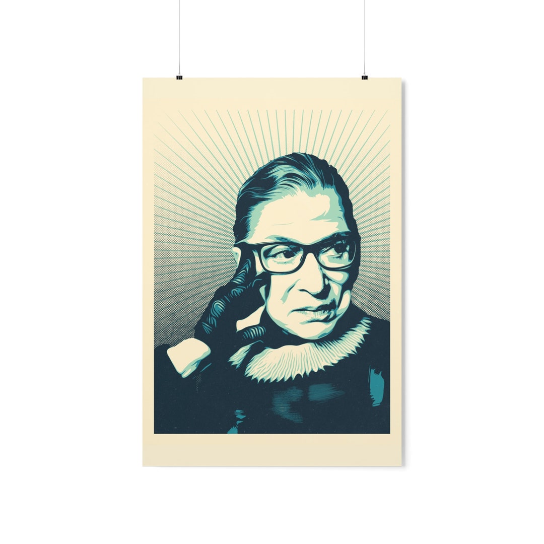 RBG - Ruth Bader Ginsburg Poster | Inspirational Women Art | Premium ...