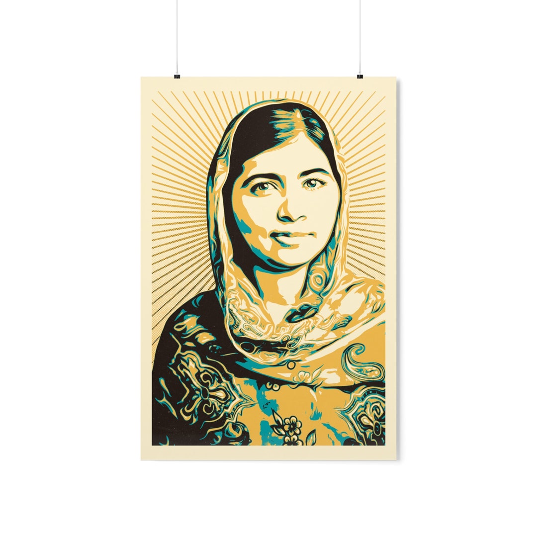 Malala Yousafzai Poster | Inspirational Women Wall Art | Education ...