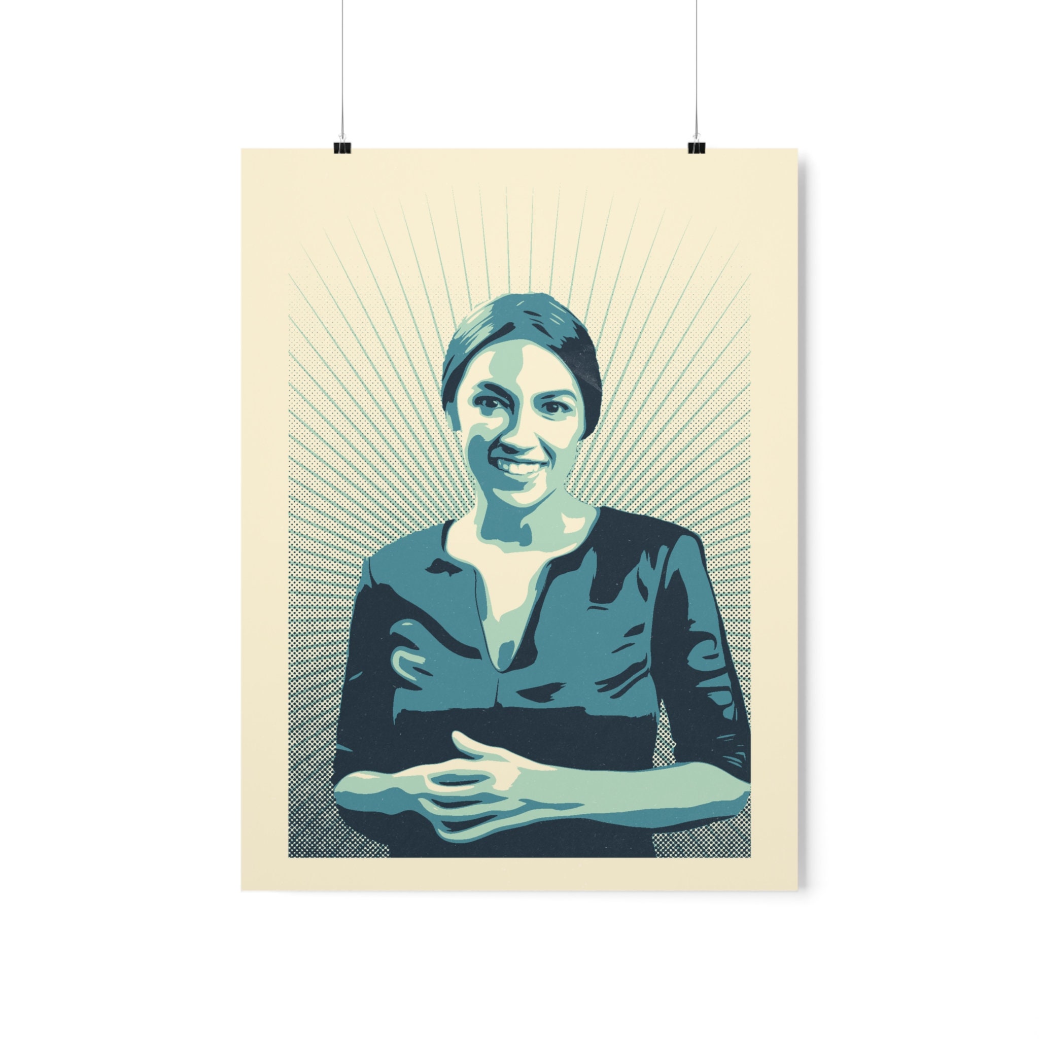 AOC | Alexandria Ocasio-cortez Poster | Political Leader Art | Premium ...
