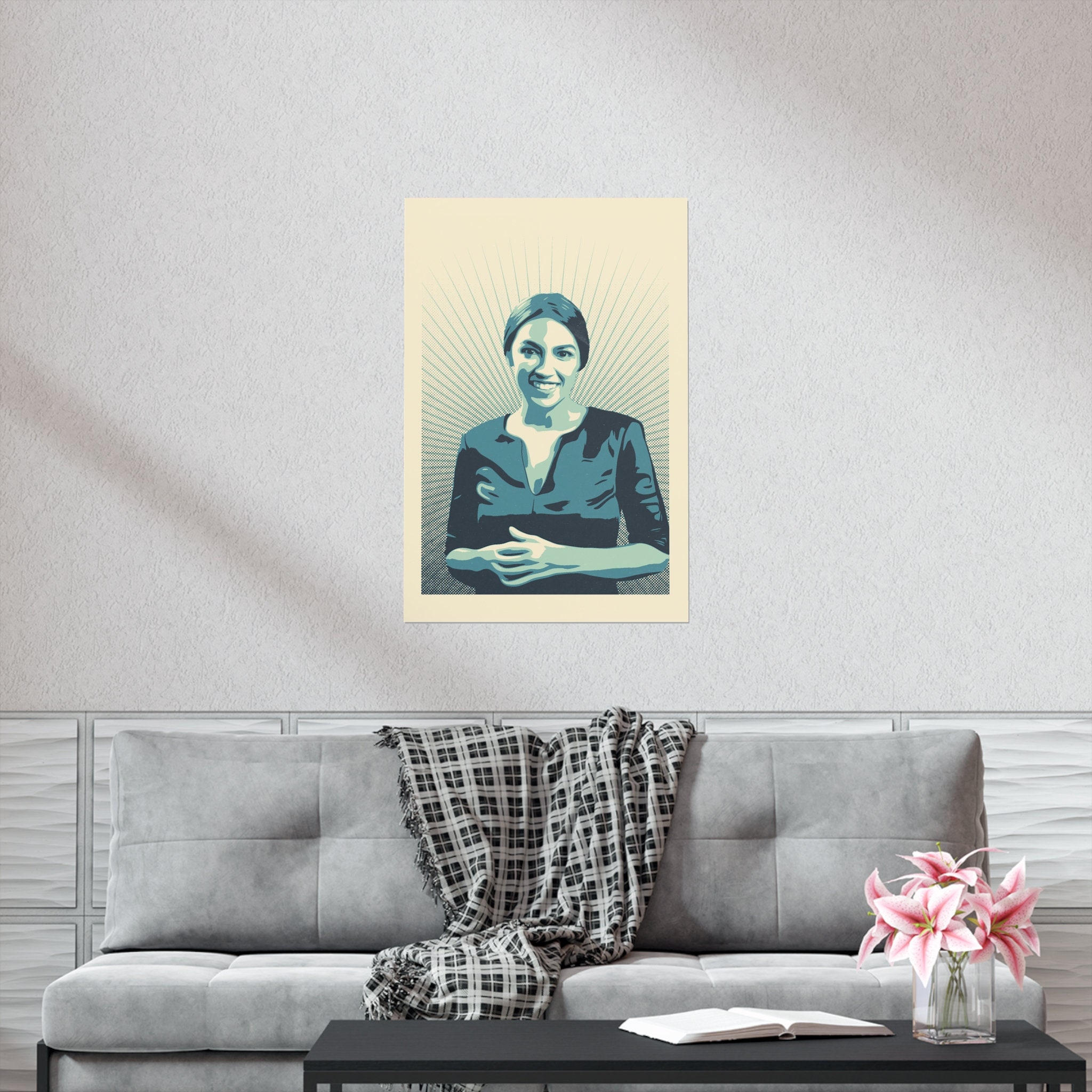 AOC | Alexandria Ocasio-cortez Poster | Political Leader Art | Premium ...