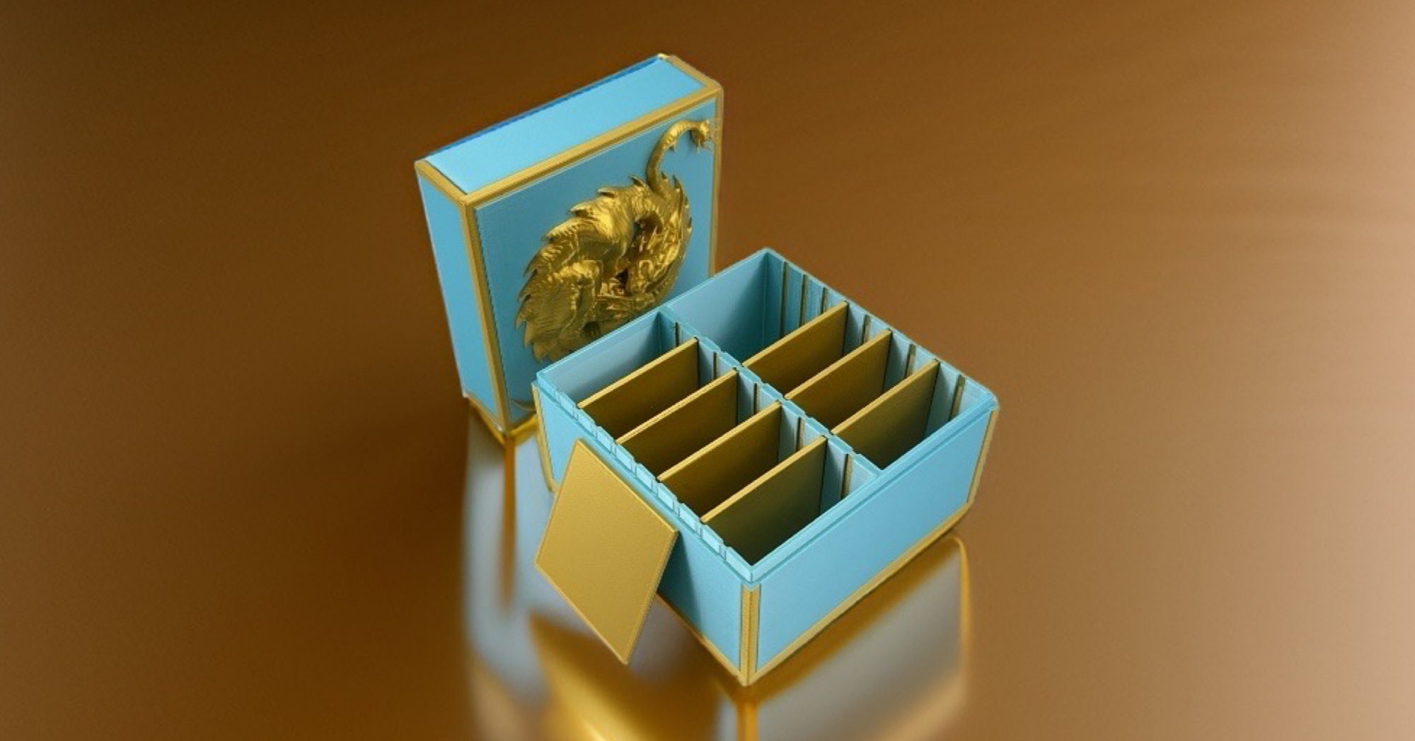 Custom Enchanted Spell Box 3D Printed, Personalized RPG Card Holder for ...