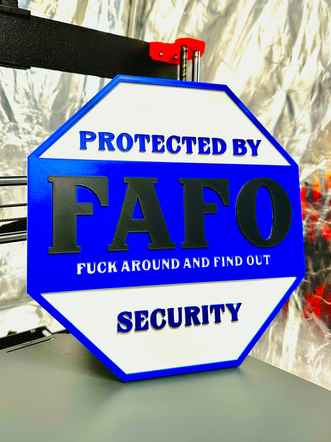 Custom FAFO Home Security Sign/3d Custom Logo - Etsy