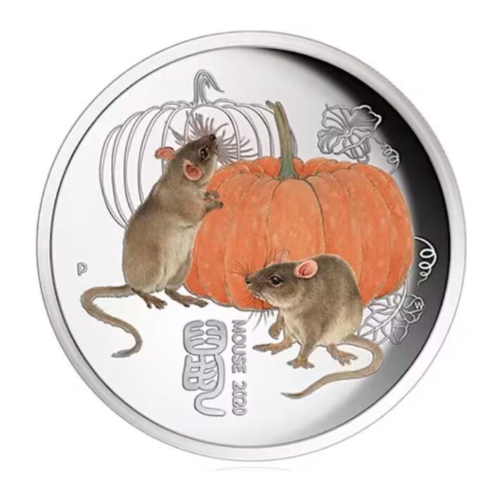 2020 Australia Perth Mint Lunar Mouse Colorized 1/4 Oz Silver Coin - Etsy