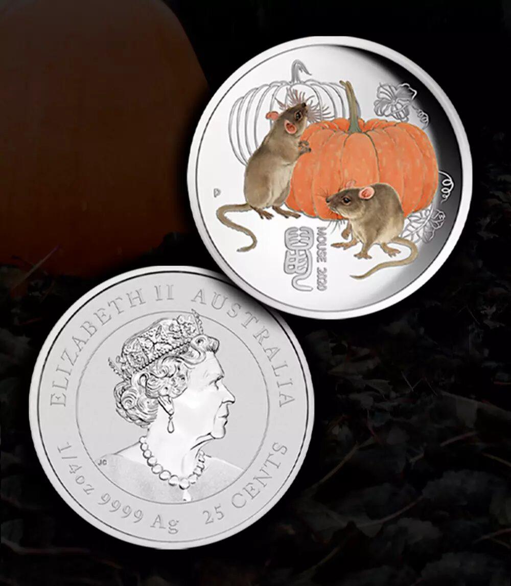2020 Australia Perth Mint Lunar Mouse Colorized 1/4 Oz Silver Coin - Etsy