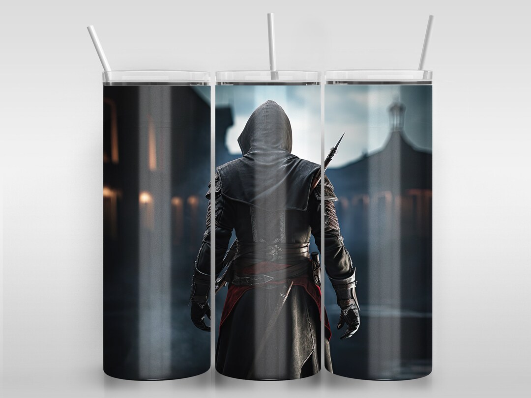 Assassin's Creed 20 Oz Skinny Tumbler Sublimation Design, Instant ...