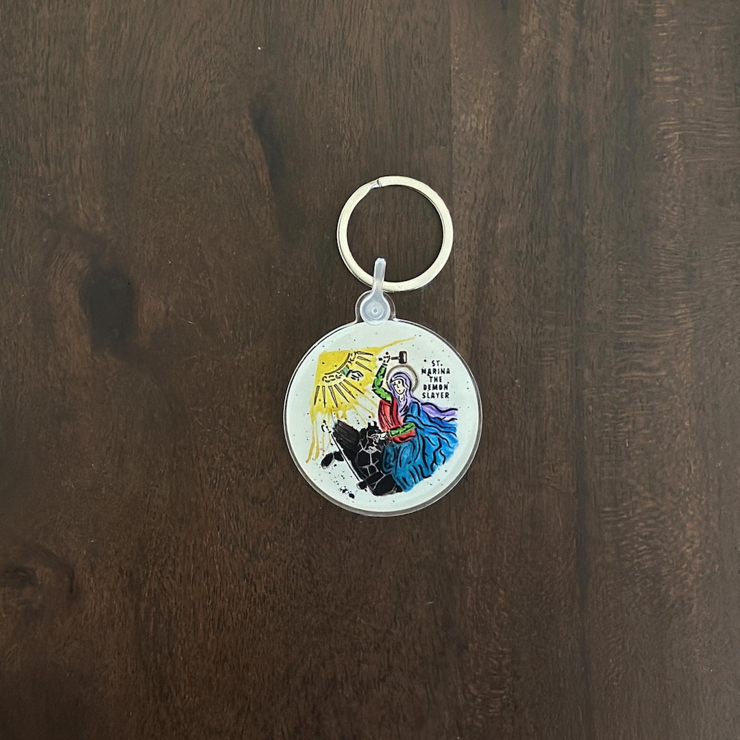 St. Marina Keychain St. Marina the Demon Slayer - Etsy
