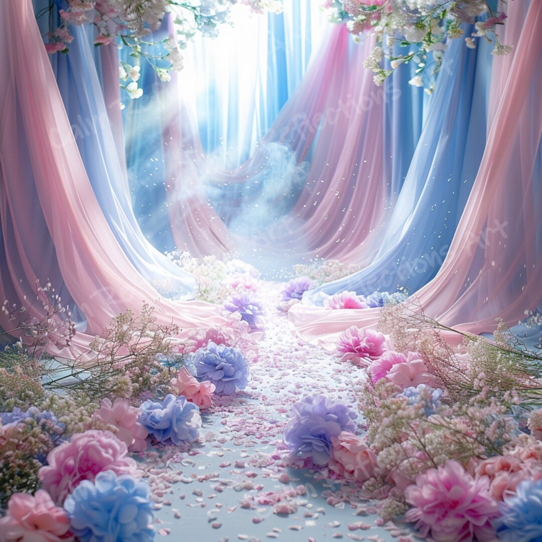 Pastel Walkway Memorial Background Heaven Backdrop Memorial Template ...