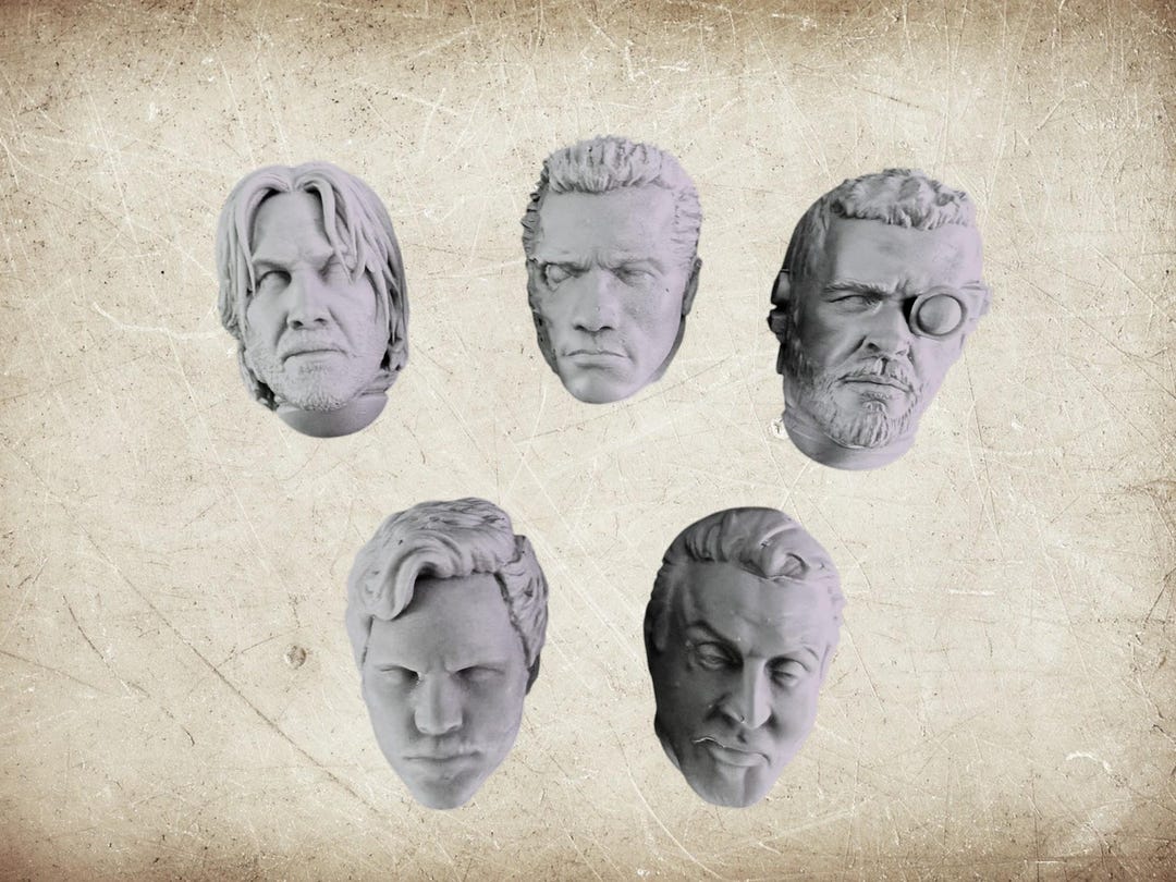Killer Team Heads to Fit 32mm Base Size Figures.( Pack of 5). - Etsy