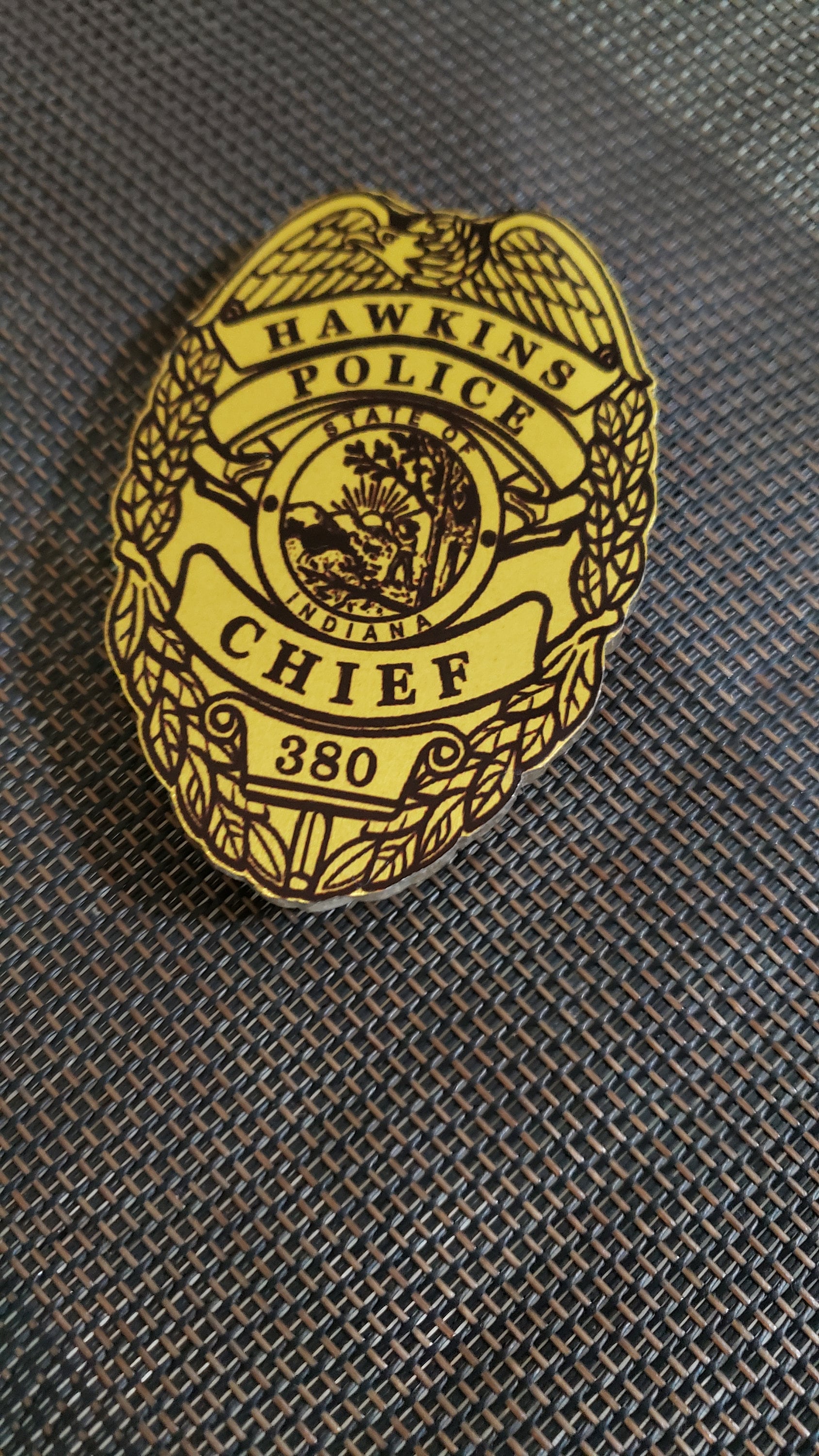 Stranger Things Jim Hopper Hawkins Police Patch and Badge Embroidered ...