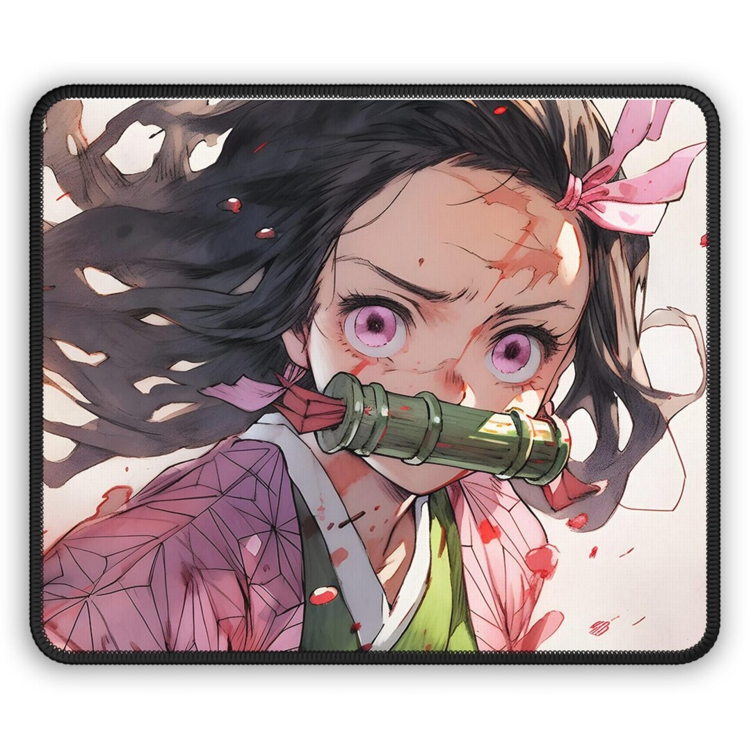 Demon Slayer Nezuko Gaming Mouse Pad, Anime Desk Mat for Gamers, Non ...