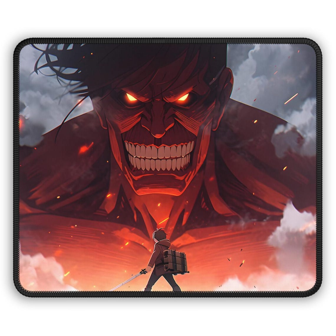 Attack on Titan Gaming Mouse Pad, Colossal Titan Design, Anime Mouse ...