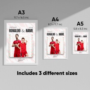 Personalized Cristiano Ronaldo Poster: Custom Football Art (digital ...