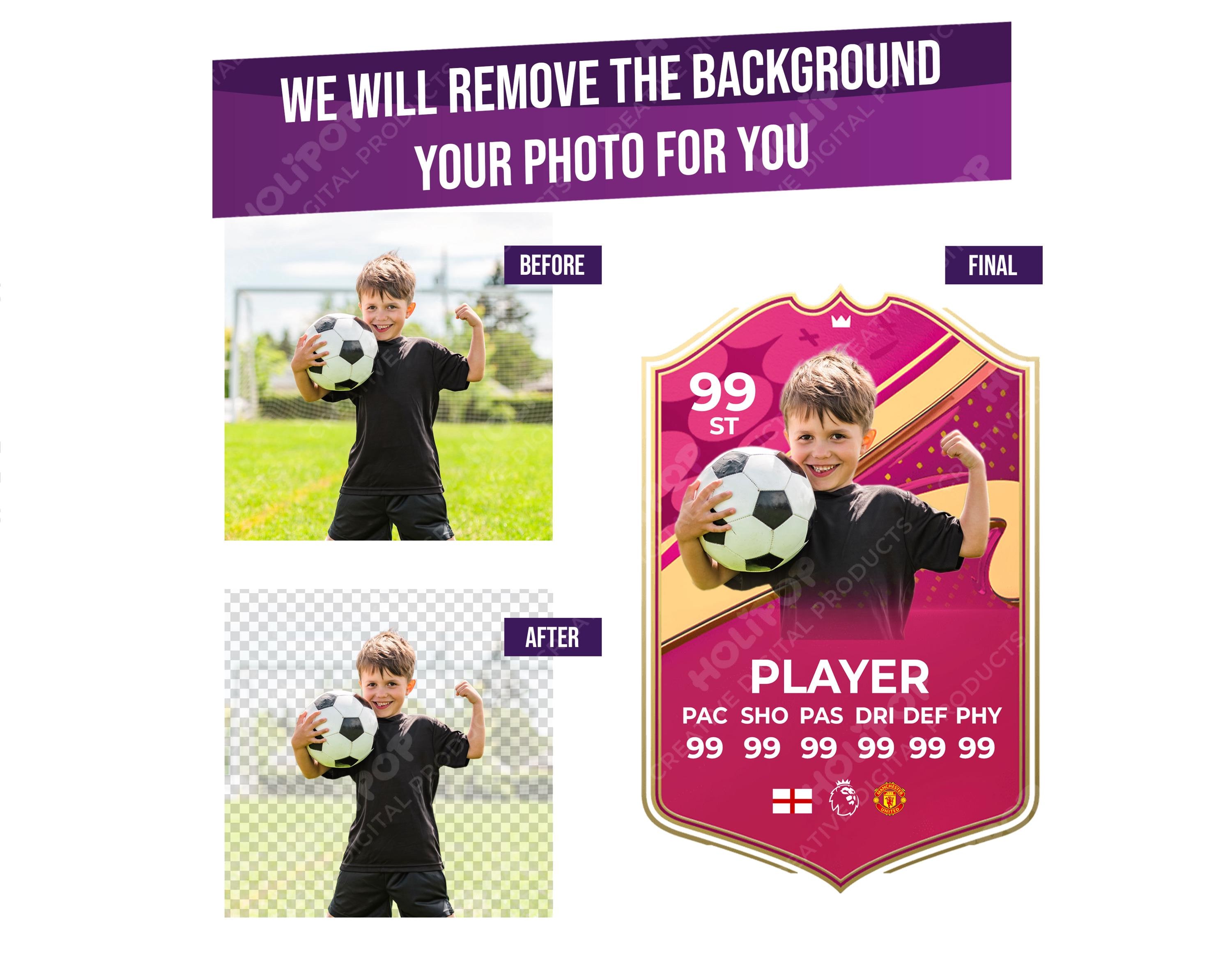 Premium Style 2025 Football Card, Custom Digital Soccer Player Card ...