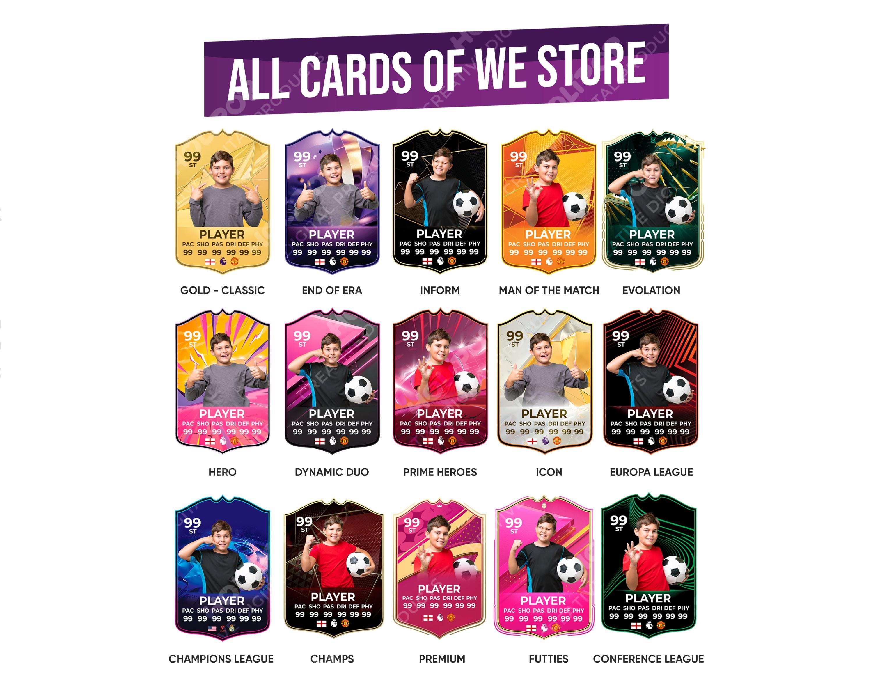 Personalized 2025 Evolution Football Card, Custom Digital Soccer Card ...