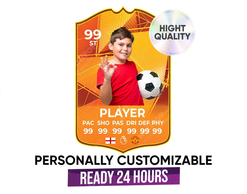 Custom 2025 Man of the Match MOTM Style Football Card, Custom Digital ...