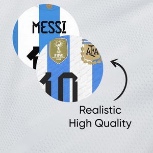 Lionel Messi Argentina Jersey Poster, Digital Wall Art World Cup ...