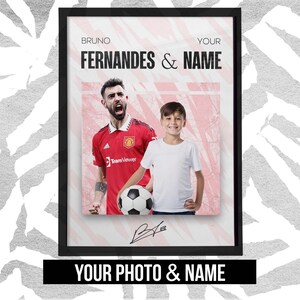 Custom Bruno Fernandes Poster - Custom Manchester United Football ...