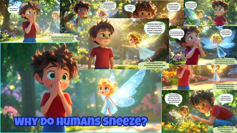 Why Do We Sneeze? Kids Learning Animation Video - Etsy