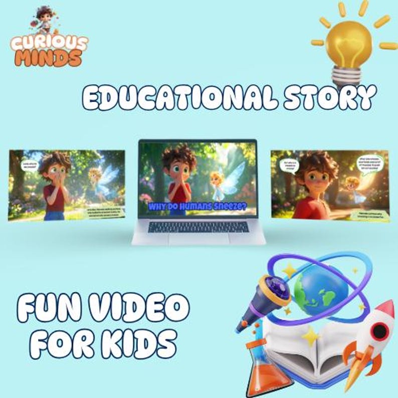 Why Do We Sneeze? Kids Learning Animation Video - Etsy