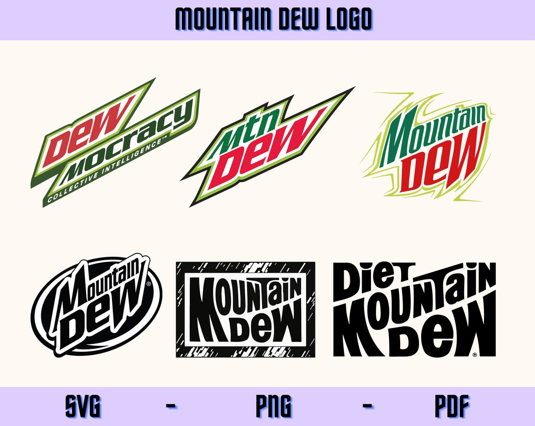 Mt Dew Logo Vector Svgpngpdf Digital Files for Cricut - Etsy UK