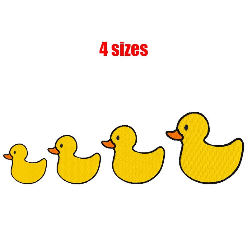 Mini Rubber Duck Embroidery Design Mini Small Duckie Machine Embroidery ...