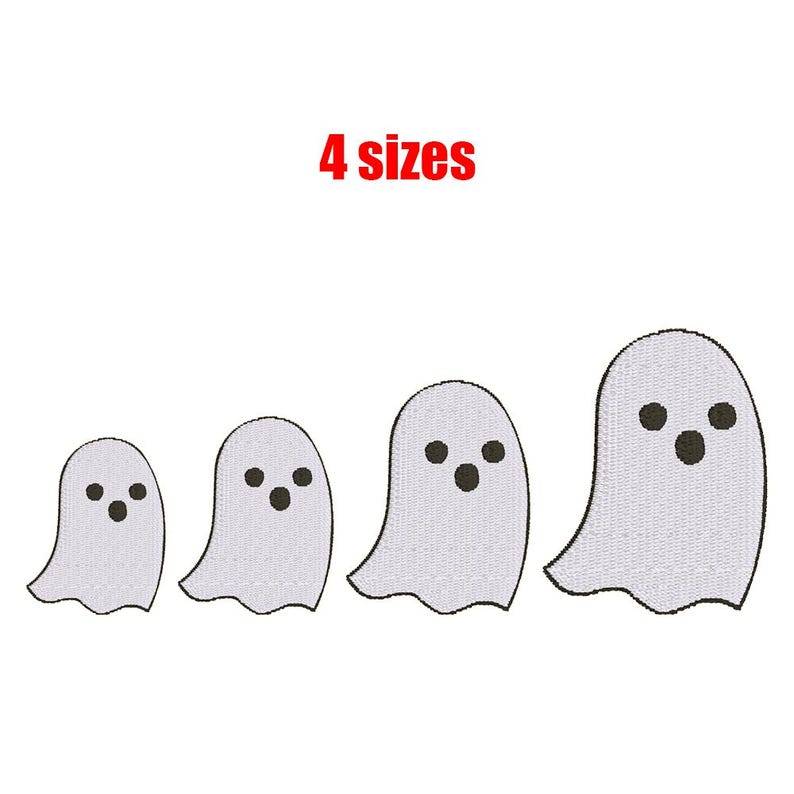 Mini Ghost Halloween Machine Embroidery Design - INSTANT DOWNLOAD - Etsy
