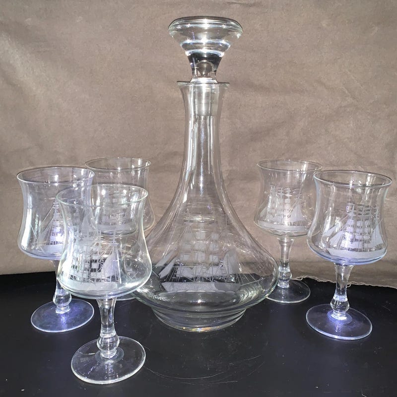 Sailboat Drink Decanters - Etsy