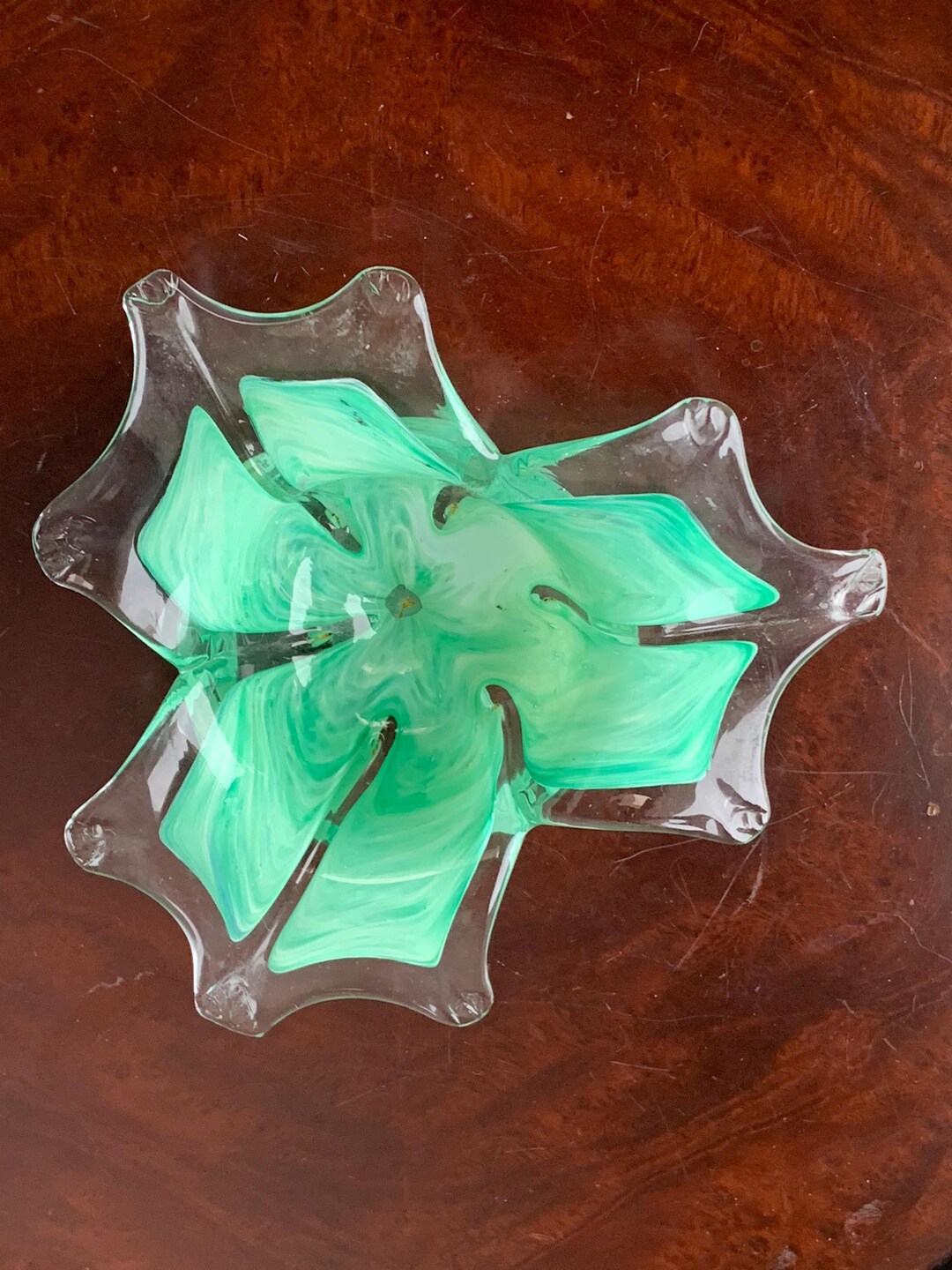 Irish Cute Green Murano Cloverleaf Glass Piece - Etsy