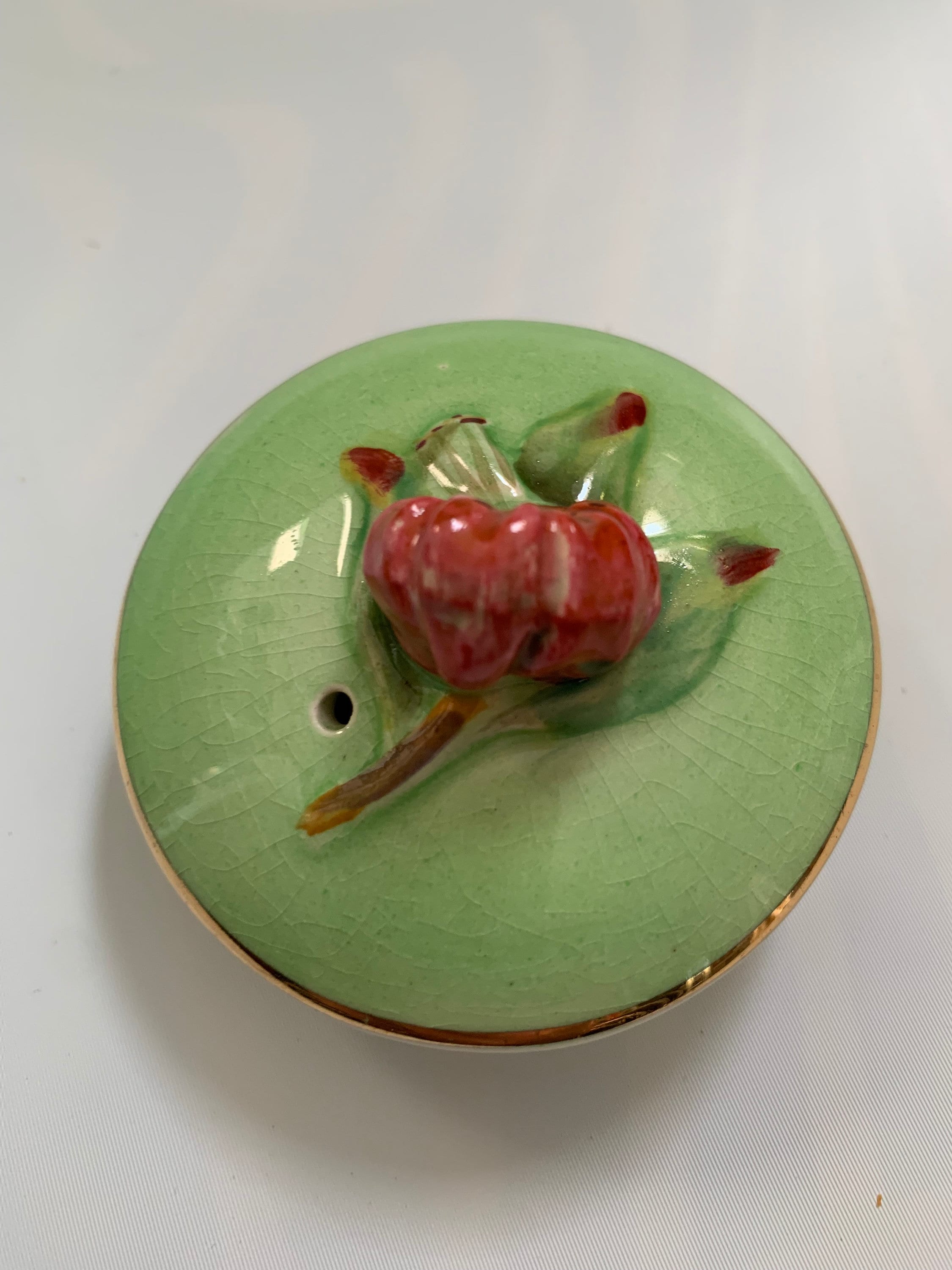 Vintage Royal Winton/grimwades Green Tiger Lilies Coffee/tea Set With 3 ...