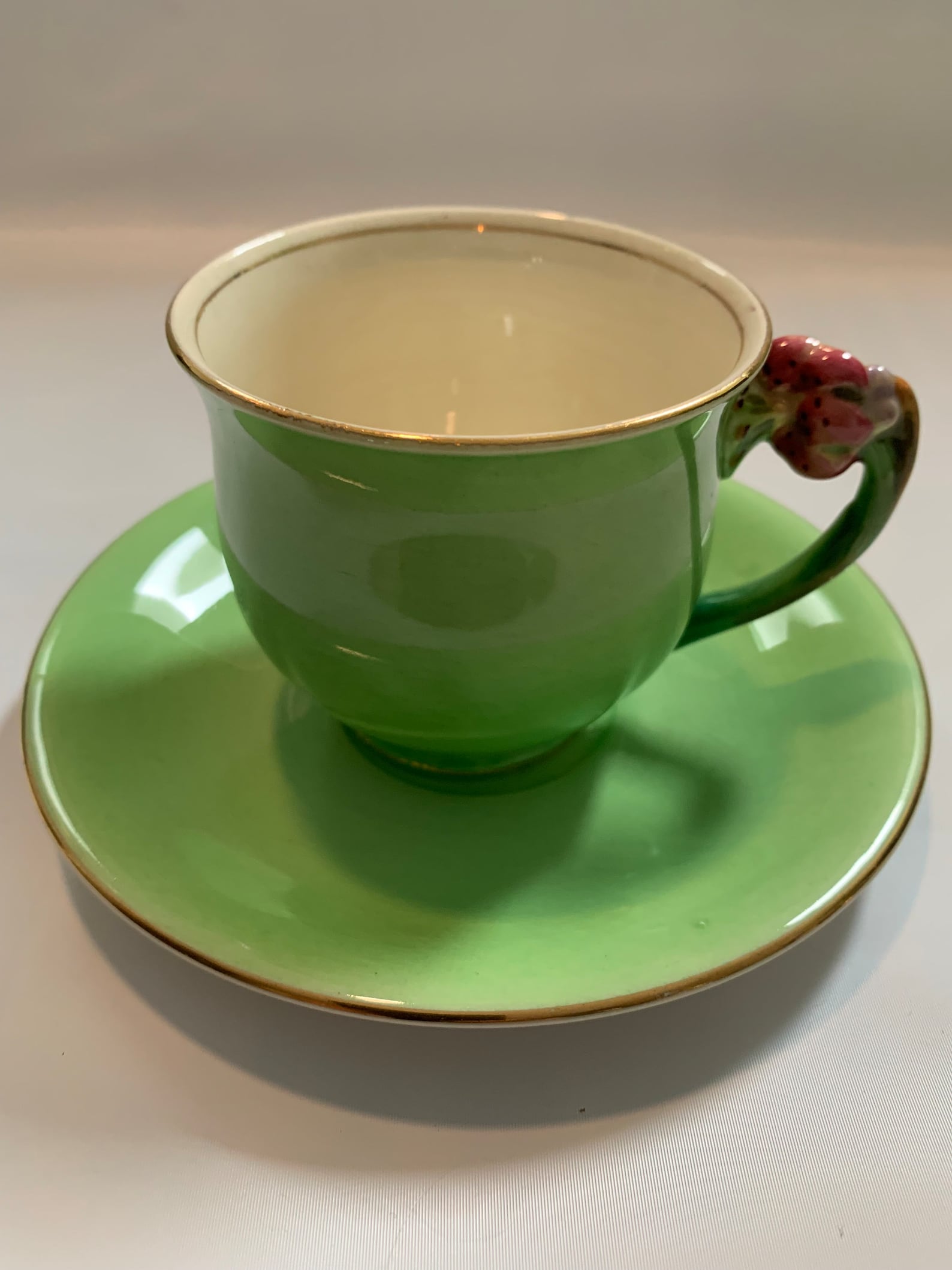 Vintage Royal Winton/grimwades Green Tiger Lilies Coffee/tea Set With 3 ...