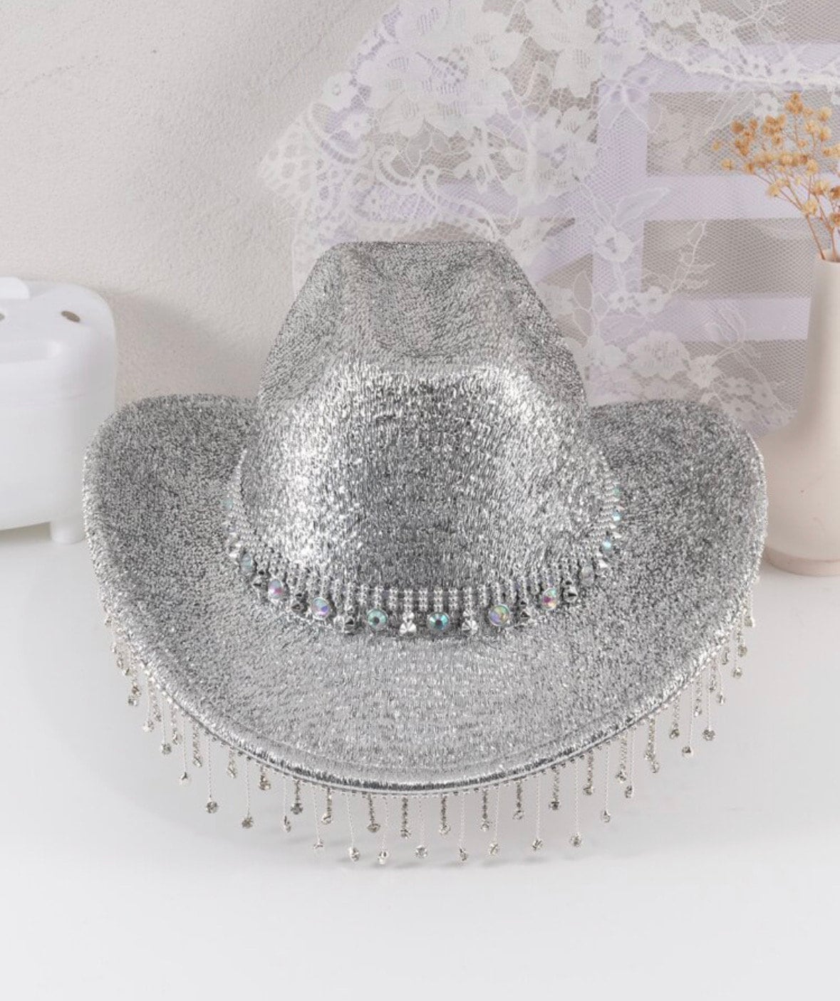 Rhinestone Tassel Decorated Western Cowboy Hat Suitable for - Etsy