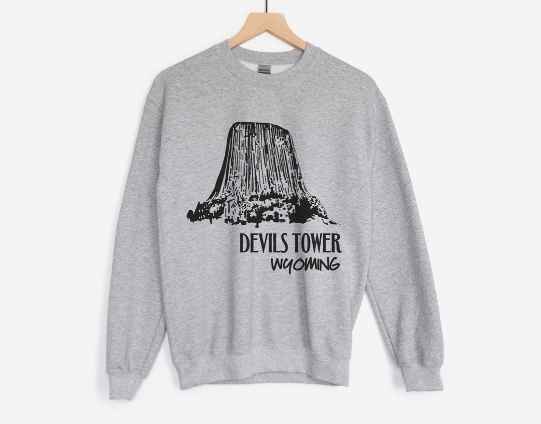 Devils Tower Hoodie - Devil's Tower Wyoming Vacation Hooded Sweatshirt ...